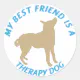 Best Friend Therapy Dog Classic Round Sticker | Zazzle