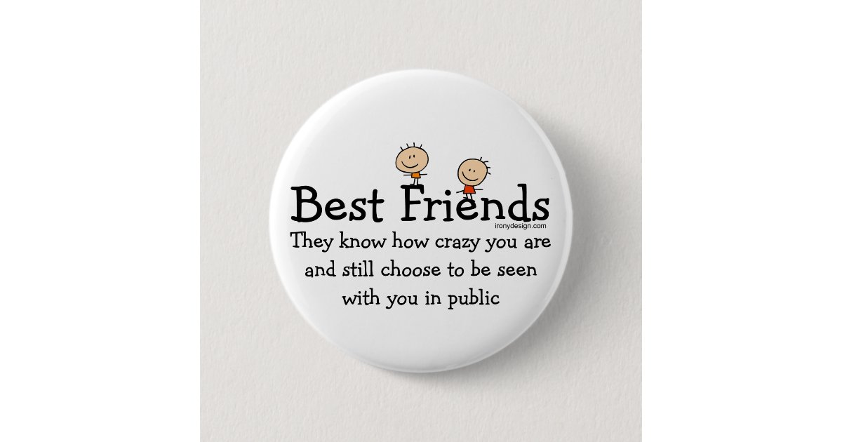 Best Friends Button | Zazzle