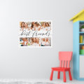 Best Friends Calligraphy Photo Collage Poster | Zazzle