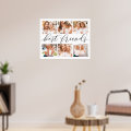 Best Friends Calligraphy Photo Collage Poster | Zazzle