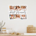 Best Friends Calligraphy Photo Collage Poster | Zazzle