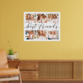 Best Friends Calligraphy Photo Collage Poster | Zazzle