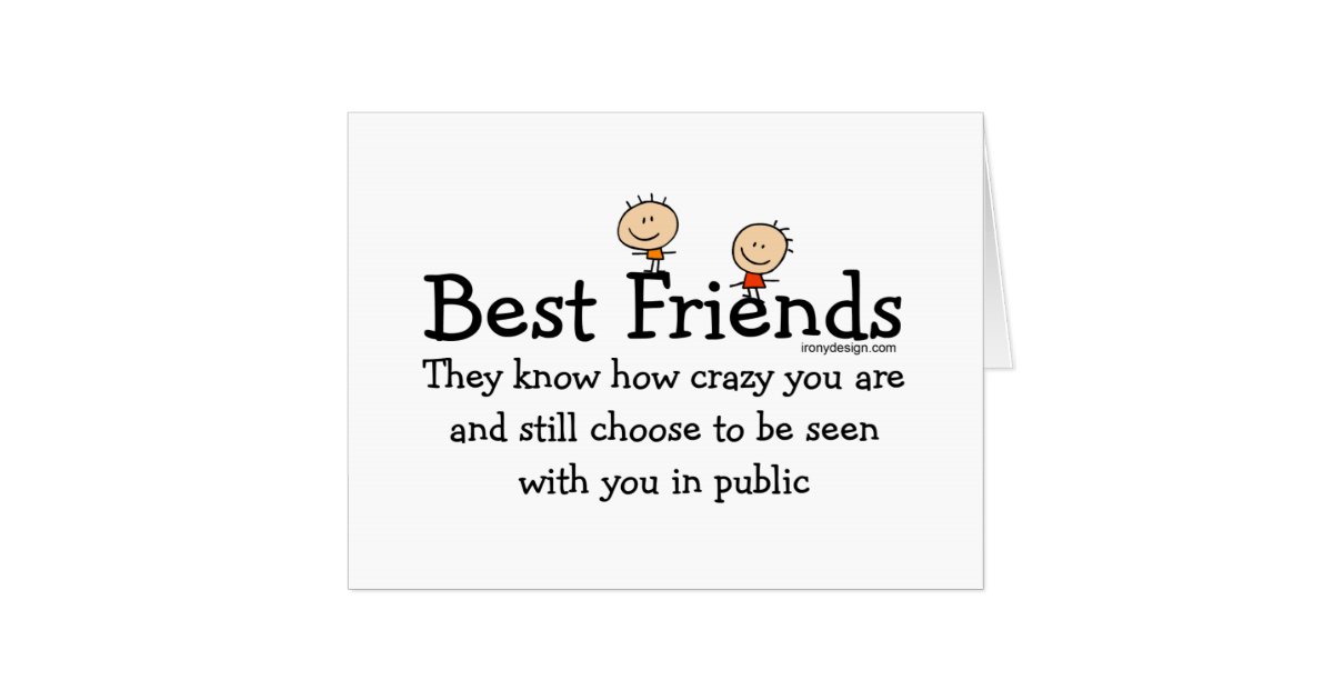 Best Friends Card | Zazzle
