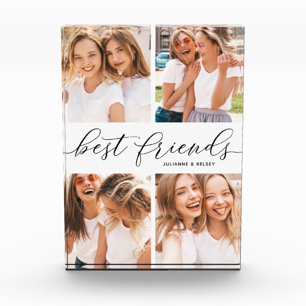 Custom Best Friends Photo Block 5.7 x 8.2 x 1.5 cm sold by Christi ...