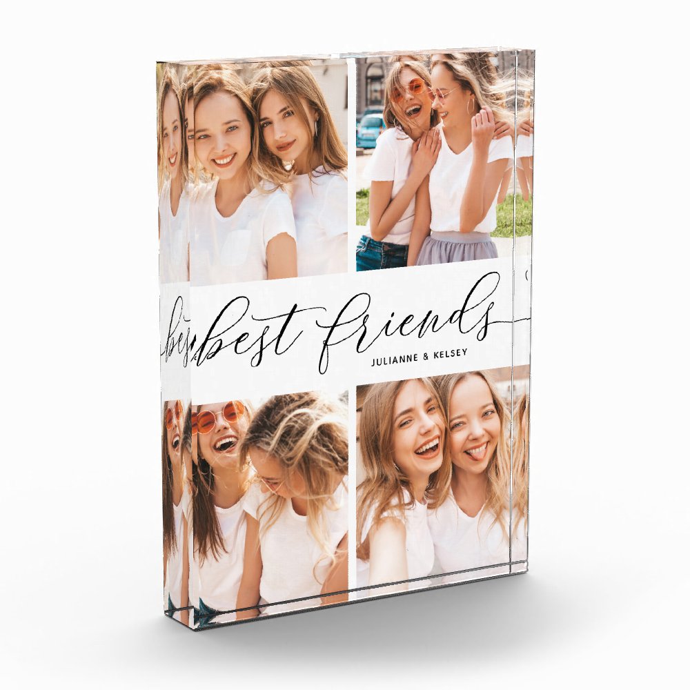 Custom Best Friends Photo Block 5.7 x 8.2 x 1.5 cm sold by Christi ...
