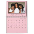 Best Friends Ever Custom Pink Modern Photo Calendar | Zazzle