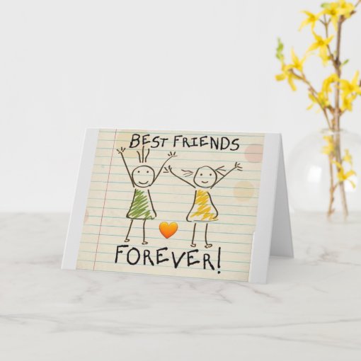***BEST FRIENDS FOREVER AND EVER*** BIRTHDAY CARD | Zazzle
