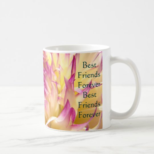 Best Friends Forever Coffee Cup Mugs Pink Flowers | Zazzle.com