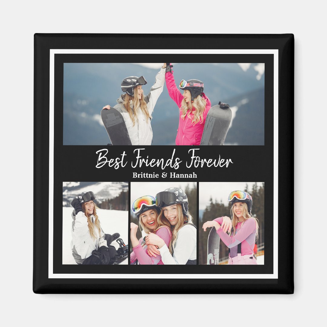 Best Friends Forever Custom Photo Magnet | Zazzle