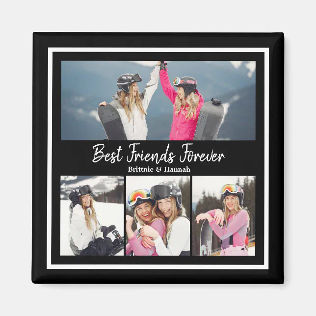Best Friends Forever Custom Photo Magnet | Zazzle