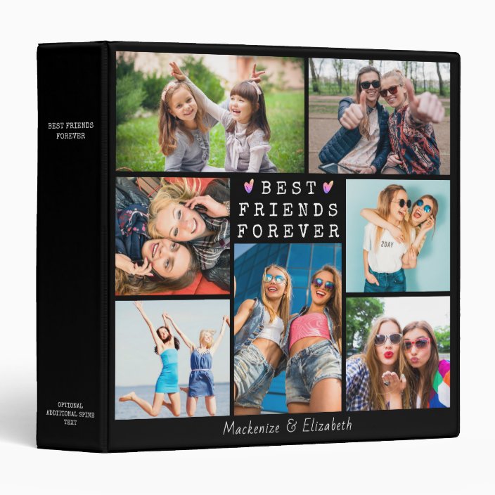 BEST FRIENDS FOREVER Photo Collage Album Scrapbook 3 Ring Binder ...