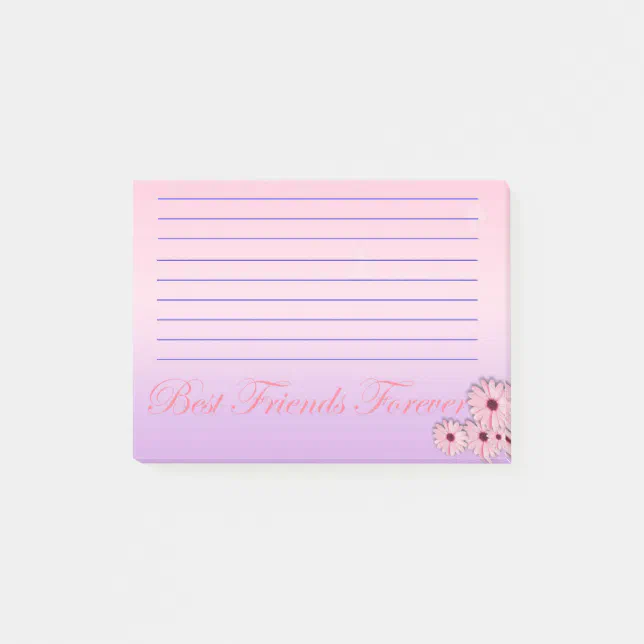 Best Friends Forever Post-it Notes | Zazzle