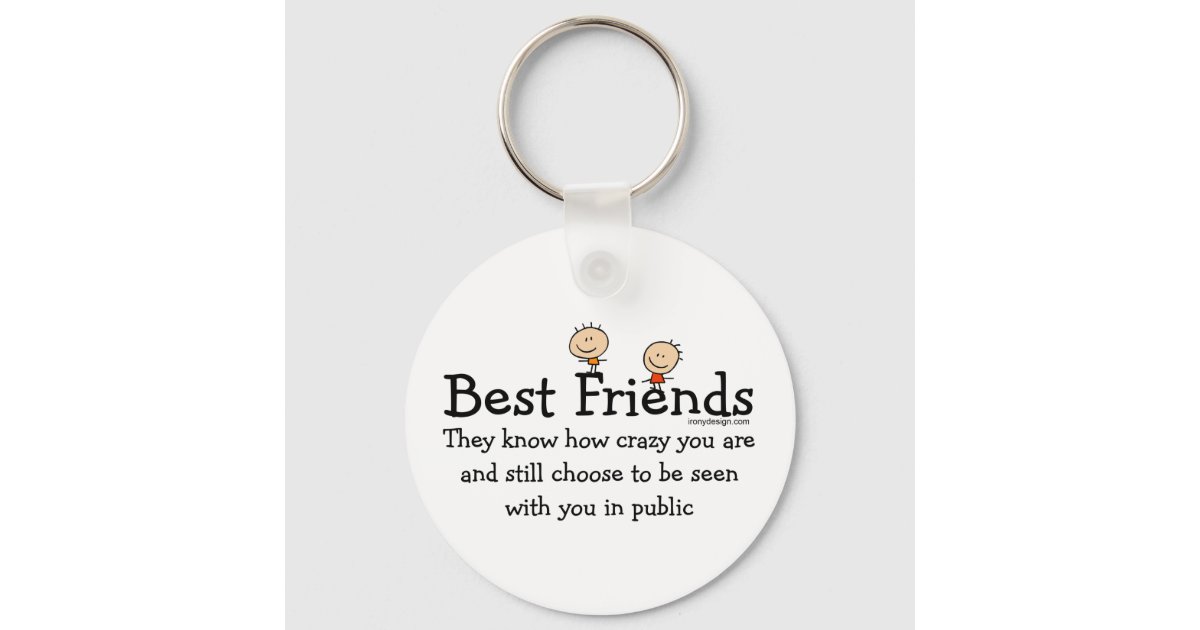 Best Friends Keychain | Zazzle