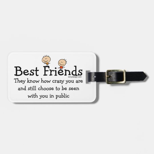 Best Friends Luggage Tag | Zazzle.com
