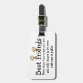 Best Friends Luggage Tag | Zazzle