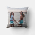 Best Friends Personalized Simple Friendship Photo Throw Pillow | Zazzle