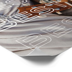 Best Friends Photo and Modern Text Overlay Poster | Zazzle