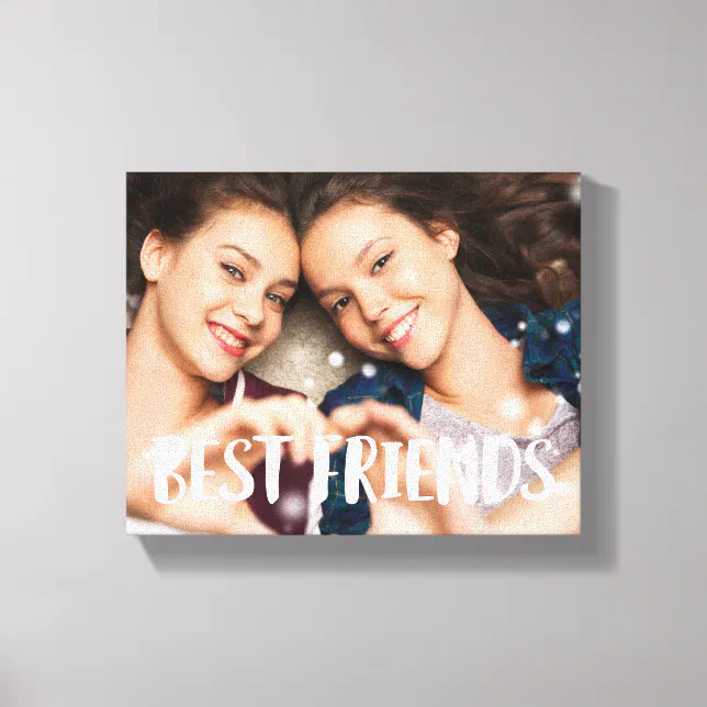 Best Friends Photo Canvas Print | Zazzle