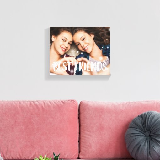 Best Friends Photo Canvas Print | Zazzle