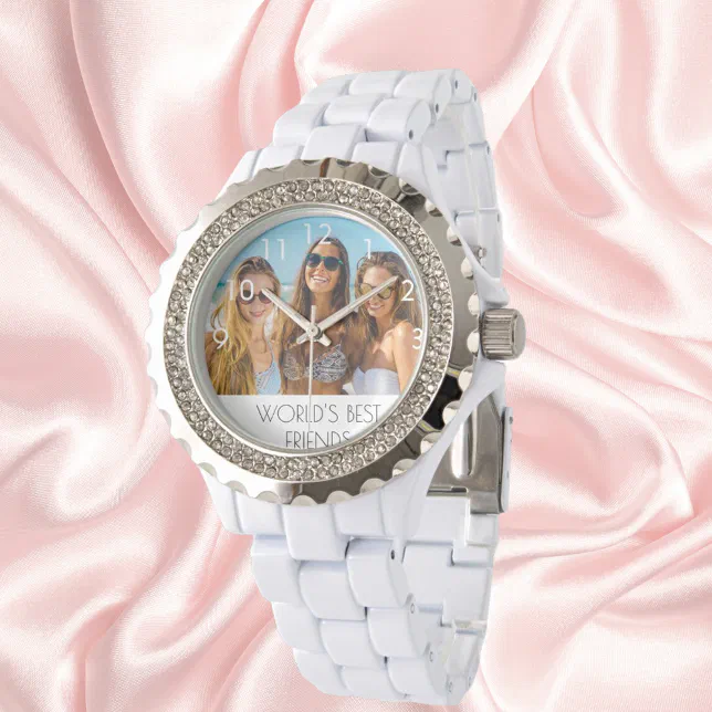 Best friends photo watch | Zazzle