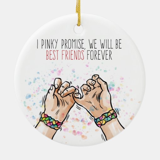 Best Friends Pinky Promise | Ornament | Zazzle