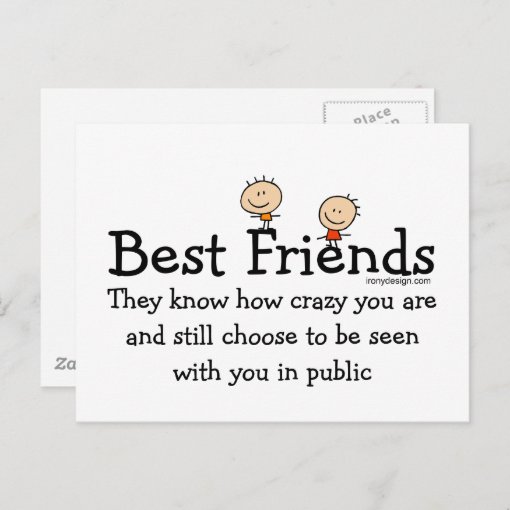 Best Friends Postcard | Zazzle