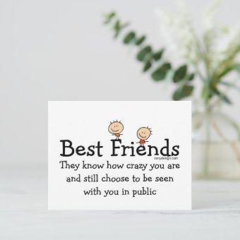 Best Friends Postcard | Zazzle