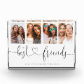 Best Friends Script Gift For Friends Photo Collage | Zazzle
