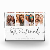 Best Friends Script Gift For Friends Photo Collage | Zazzle