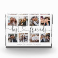 Best Friends Script Gift For Friends Photo Collage | Zazzle