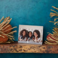 Best Friends Script Overlay Photo Plaque | Zazzle