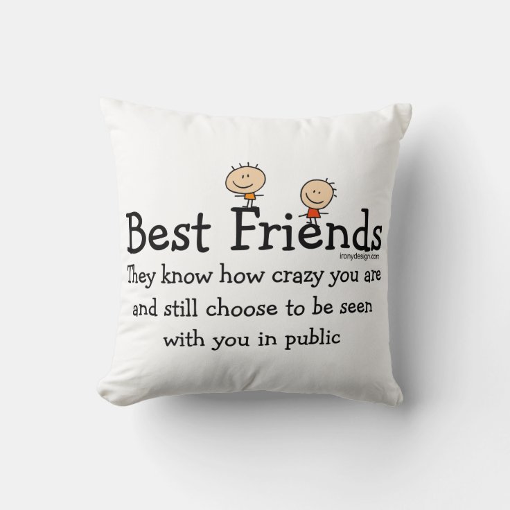 Best Friends Throw Pillow | Zazzle