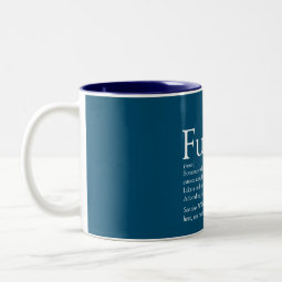 Best Funcle, Uncle Ever Fun Definition Blue Two-Tone Coffee Mug | Zazzle