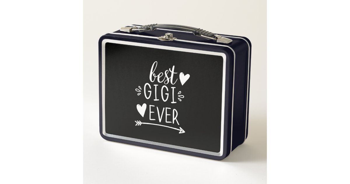 Best Gigi Ever Grandmother Gifts Grandma Gigi Long Metal Lunch Box | Zazzle
