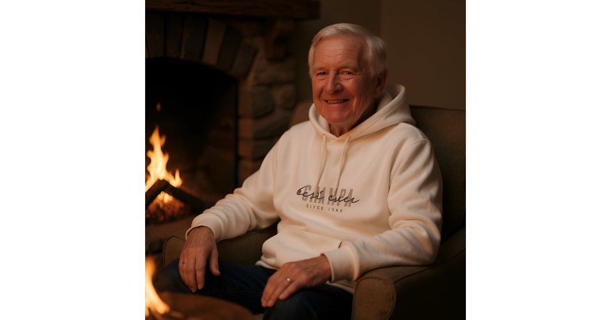 Best Grampa Ever Since 20XX Modern Simple Preppy Hoodie | Zazzle