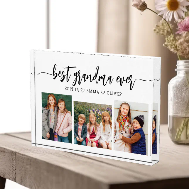 Best Grandma Ever - Grandchildren Photo Collage | Zazzle