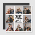 Best Grandpa Ever 8 Photo Collage Magnetic Card | Zazzle