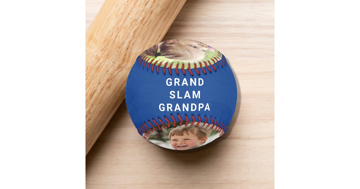 Best Grandpa Photos Blue Baseball | Zazzle