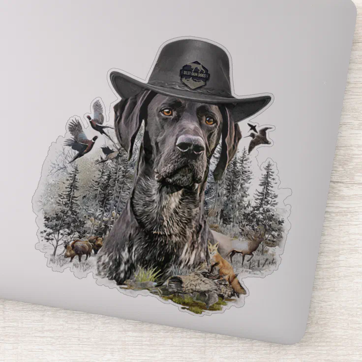Best Hunting Dogs (GSP) Sticker | Zazzle