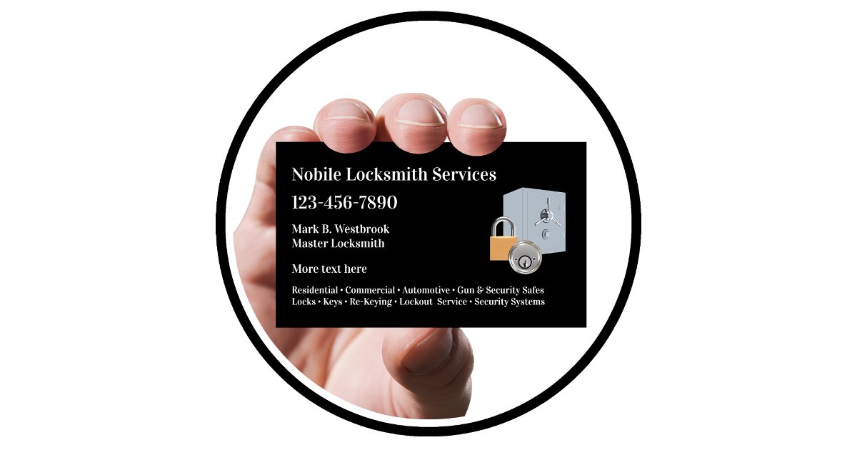 Best Local Locksmith Business Cards | Zazzle