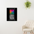 Best Logo QR Code Promotional Modern Template Foam Board | Zazzle
