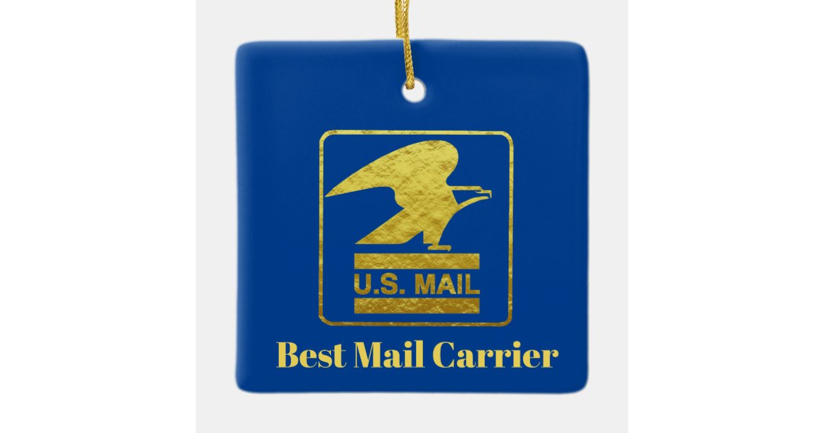 Best Mailman Christmas Ornament | Zazzle
