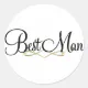 Best Man Classic Round Sticker | Zazzle