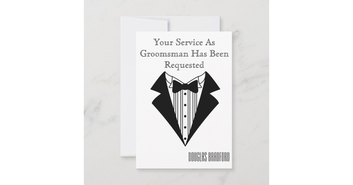 Best Man or Groomsman Invite | Zazzle