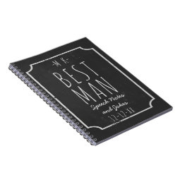 Best Man Speech Notes and Jokes Wedding Journal | Zazzle