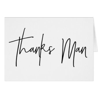 Best Man Thank You Card Thanks Man Card | Zazzle