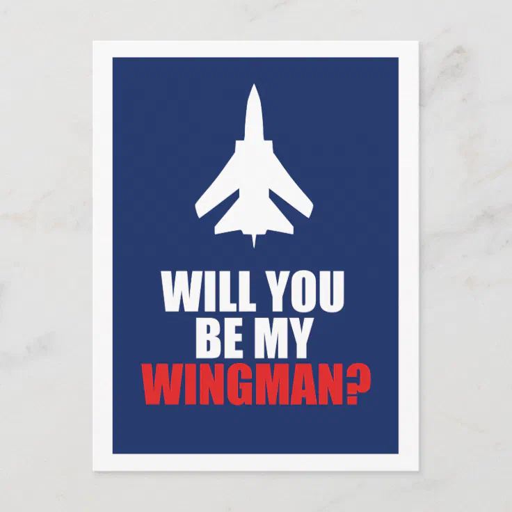 Best-man Will You Be My Wingman Postcard | Zazzle