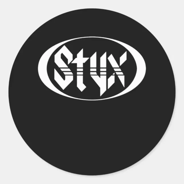 Best Merch Of The Styx Band Music Legends Classic Round Sticker | Zazzle