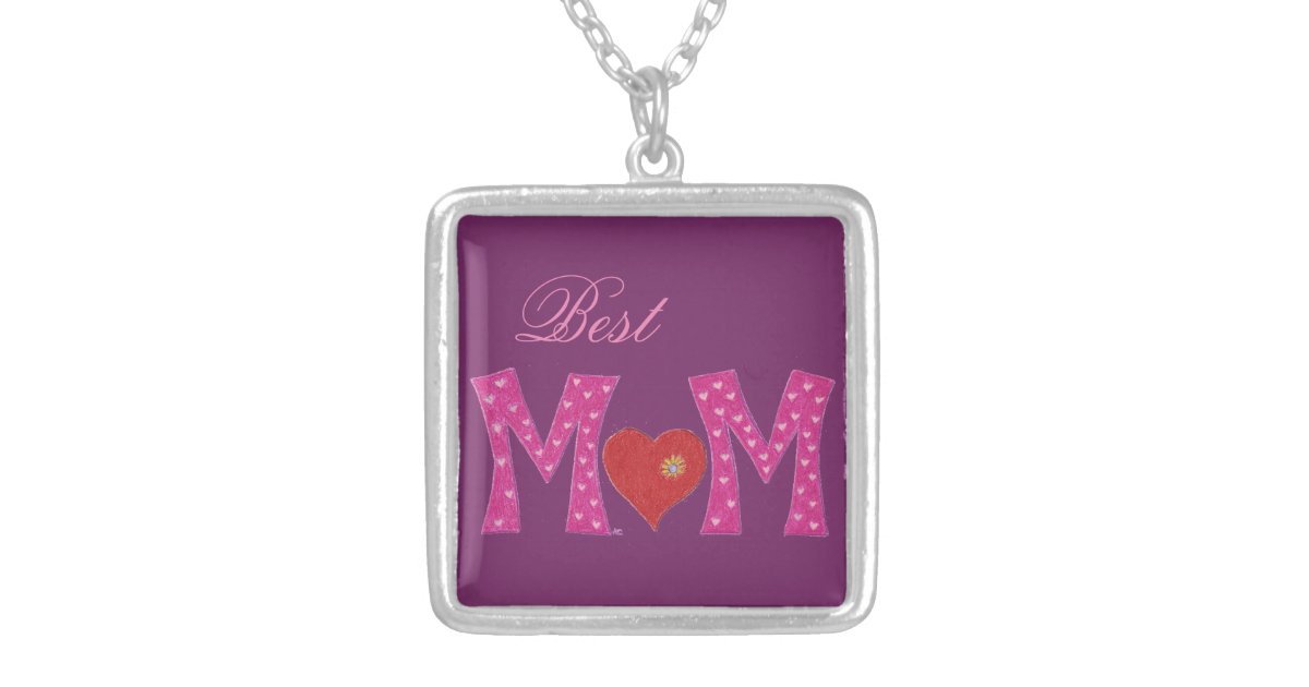 Best Mom , Mother's Day necklace | Zazzle