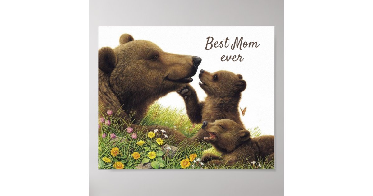 Best Mom vintage Poster | Zazzle